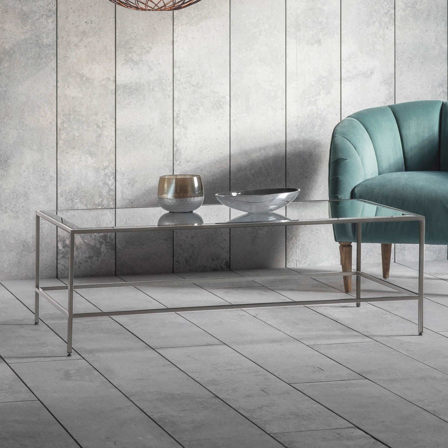 Gallery Interiors Rothbury Coffee Table Silver – LakelandHome.co.uk