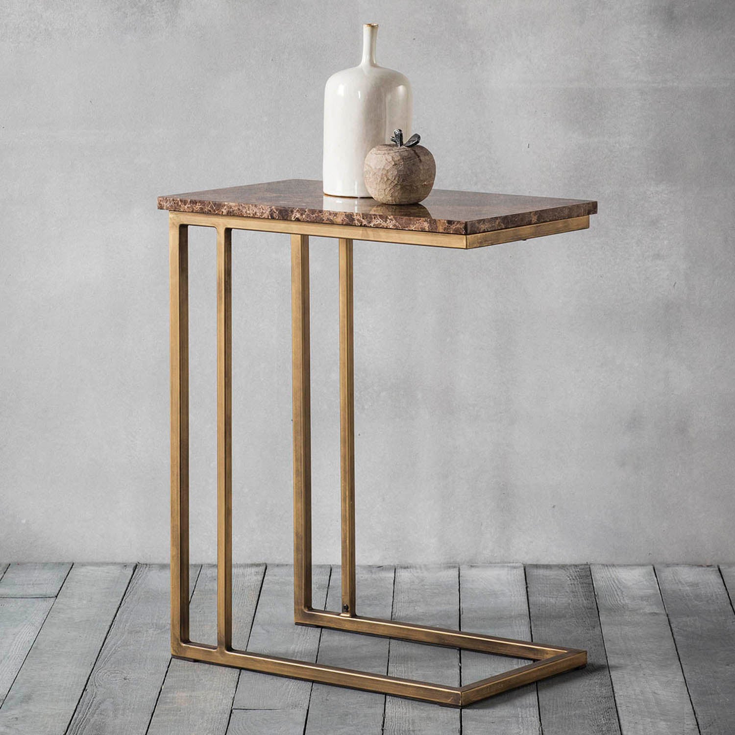 Gallery Interiors Emperor Supper Table Marble – LakelandHome.co.uk